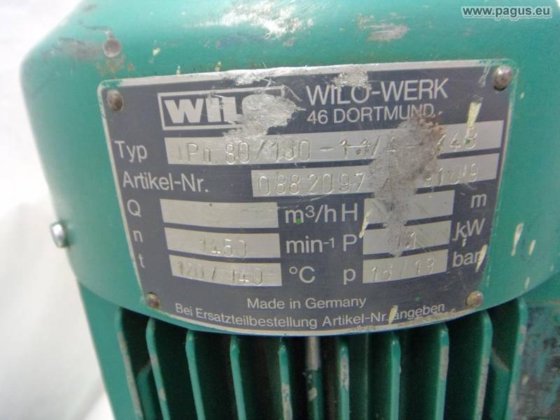 WILO centrifugal pump in Zschepplin, Saxony, Germany