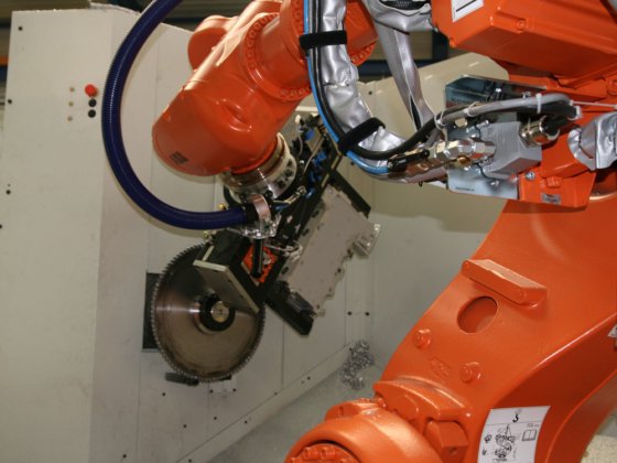 Mössner Robot circular saws in Eschach, Germany