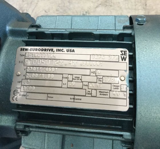 Sew-Eurodrive, Inc USA Varimot Variable Speed Gear Drive Motor in ...