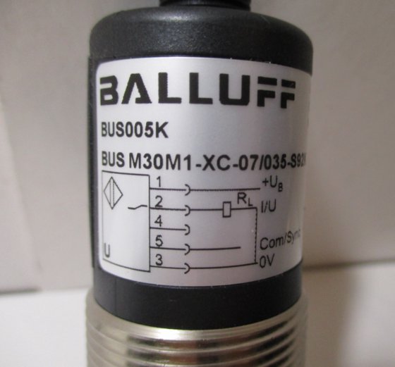 Bulluff BUS M30M1-XC-07/035-S92K 65-600 MM 9-30 VDC Ultrasonic Sensor ...