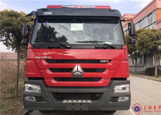 6 Seats 276kw Piston Primer Pump Water Tanker Fire Truck 6x4 Drive 85km ...