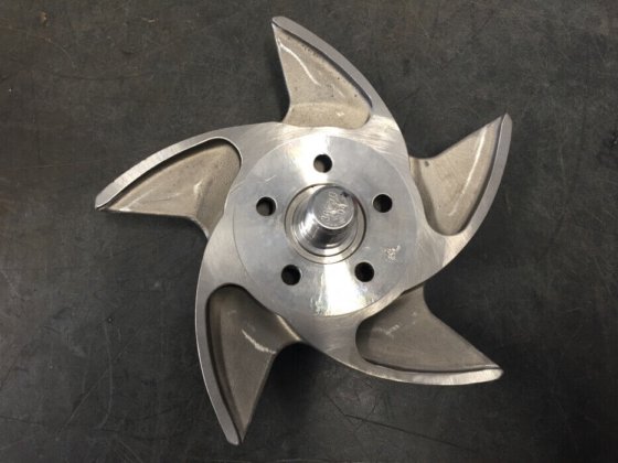 DURCO 2K 2x1-10 ANSI Impeller, 316SS, 10" dia, PN 36650, #91818 in ...
