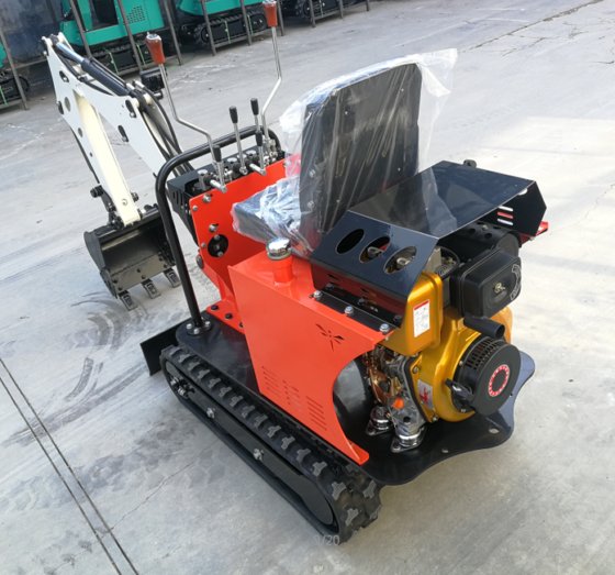 trench digger machine walk behind mini excavator small tree digging ...