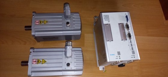 FESTO 2 x servomotor EMMS 1.5kW + CMMD controller /#G I06N 7379 in ...