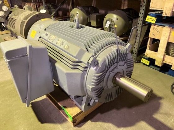 300 HP Toshiba AC Electric Motor 1200 RPM Fr 5010UZ TEFCBB 2300/4000 V ...