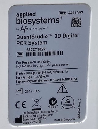 Applied Biosystems QuantStudio 3D Digital PCR System in Paju-si, South ...