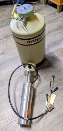 Ortec 3L Dewar with PopTop GEM20P4-70 detector in Clinton, TN, USA