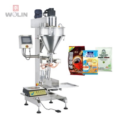 Semi-auto auger filler with bag clamp for yellow sugar in Zhongshan, China