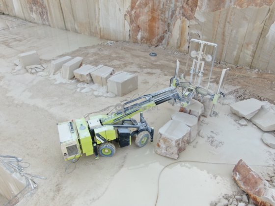 TELESCOPIC EXTENSIBLE DIAMOND WIRE MACHINE WITH WHEELS- ELECTRA in ...