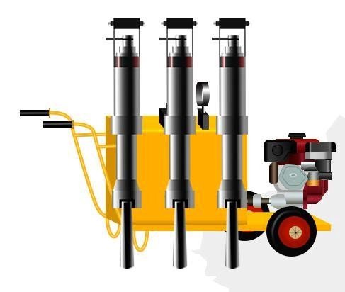 Hydraulic Marble Rock Splitter Stone Splitter For Granite in Xi'an, China