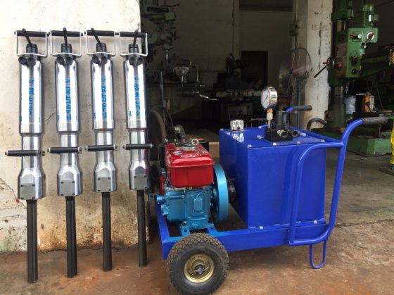 Dia 40mm To 50mm Mining Rock Splitter Machine Hydraulic Rock Drill ...