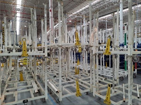 6 Stackable carts for transporting materials in PTR, 6 6" x 2" wheels ...