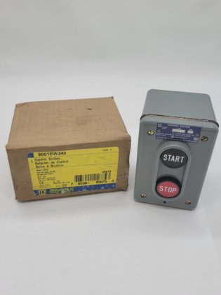Square D 9001BW240 2-Unit Pushbutton Control Station Start Stop 600V ...