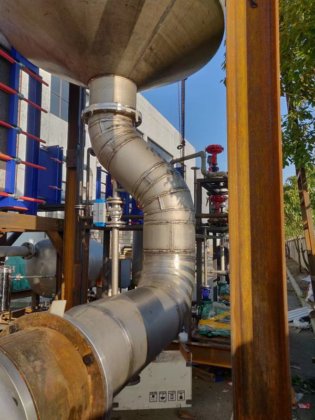 Stainless Steel 1000l MVR System Mechanical Vapor Recompression ...