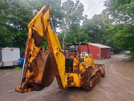 John Deere 350B Crawler Loader Backhoe w Clamp Shell Multi Shank Ripper ...