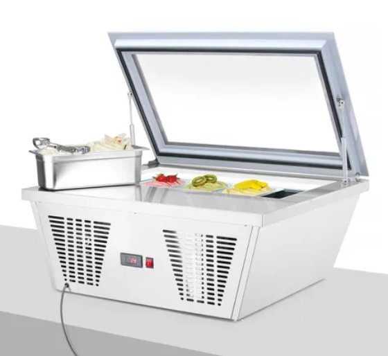 Table top ice-cream display (D900) in Solkan, Slovenia