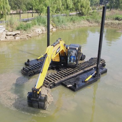 Swamp Buggy Marsh 30t Amphibious Excavator for Lake Dredger/Swamp/River ...