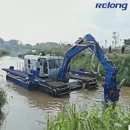 Shallow Water and Swamp Dredging All-Terrain Amphibious Dredger in ...