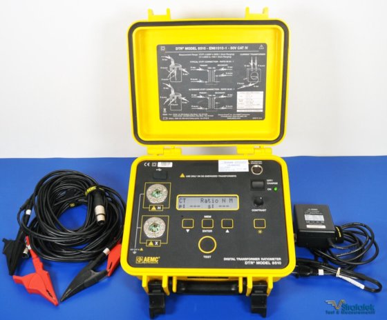 AEMC 8510 1-Phase Transformer Ratiometer Single Phase TTR NIST ...