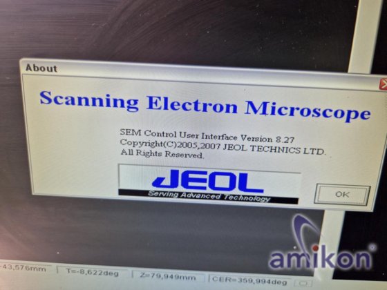 Jeol Scanning Electron Microscope (PC-SEM) JSM-6490 Bruker XFlash ...