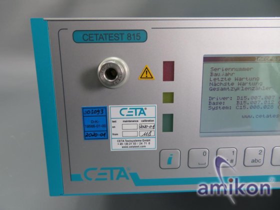 Ceta differential pressure loss leak tester CETATEST 815 in Borken, Germany