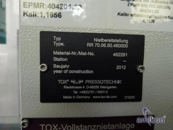 TOX- Full Punch Riveting System without Robot Tongs Type: TZ-VSN ...
