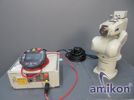 Mitsubishi industrial 6 axis articulated robot RV-3SB-S312 w. Control ...