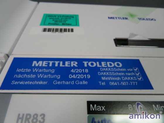 Mettler Toledo HR83-P Halogen Moisture Analyzer Moisture Meter in ...