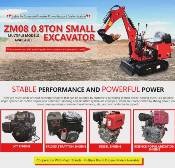 Various Models Plantation Mini Digger Earthwork Projects Micro Bagger ...