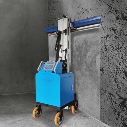 Automatic Rendering Machine Semi-Automatic Stucco Wall Plastering ...