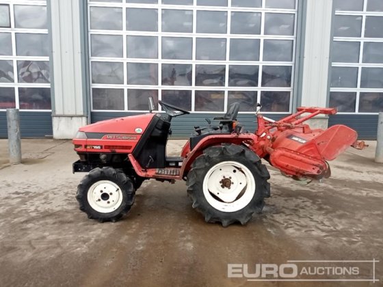 Mitsubishi MT155 4WD Compact Tractor, Rotovator in Dromore, United Kingdom