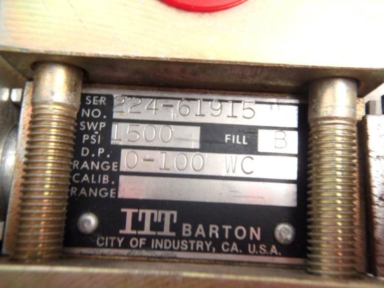 ITT Barton 0224 224-61915 Differential Pressure Unit in Baroda Township ...