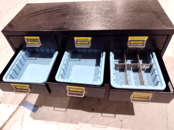 Vintage Buddy Products 12 Drawer Steel Storage Cabinet 30"x15.5"x12 ...