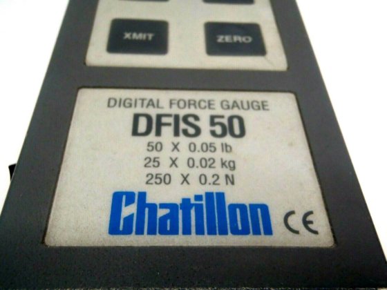 Chatillon DFIS 50 Gray Case Digital Force Gauge 50 x 0.05 lb 25 x 0.02 ...