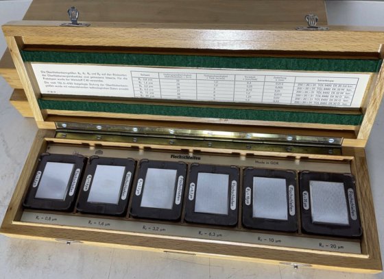 Surface Comparison Plates - Flat Loops - Planers - Round Loops Set in ...