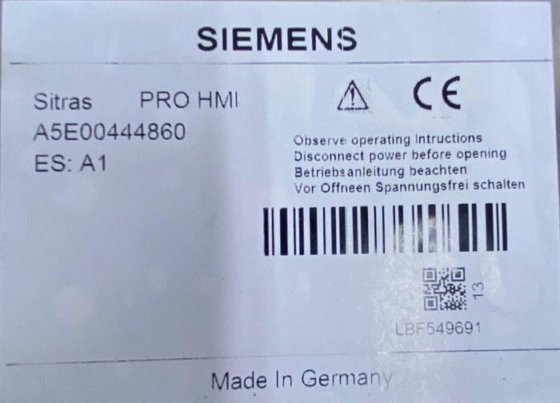 Siemens Panel A5E00444860 Sitras PRO HMI , KS#01 in Dubai, United Arab ...