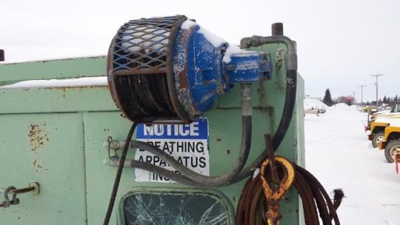 Catwalk for Oilwell Drilling Rig in Neilburg, Saskatchewan, Canada