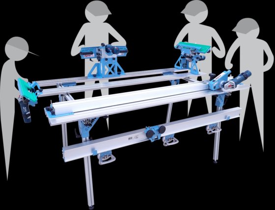 SIGMA DEMOUNTABLE AND MODULAR WORKBENCH in Bellaria - Igea Marina, Italy