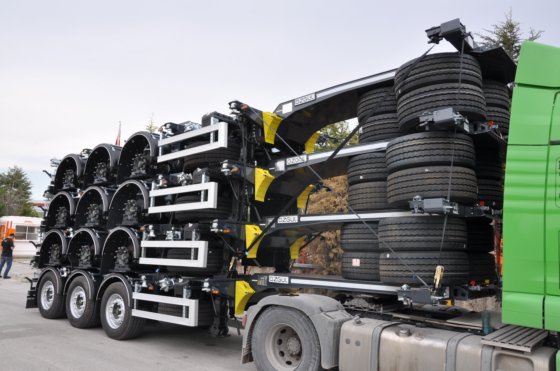 HIGH CUBE EXTENDABLE CONTAINER CHASSIS in Konya, Turkey