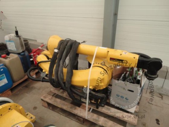 Components of a robotic welding station in Magnice, Poland