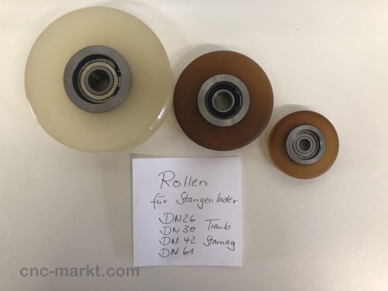 Guide rollers / rollers for bar feeder / bar feeder magazine in ...