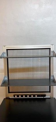 42x40x76” Rolling Lab Table w/ Reagent Shelves & Storage Drawers in ...