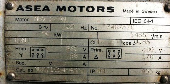 NOVENCO ventilator, type CBF-1000 RD90Z in Hirtshals, Denmark