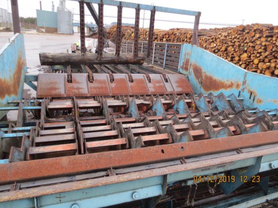 Log sorting line 2 × 20 pockets in Sweden