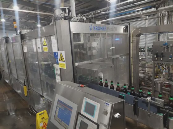 Krones Bottling Line for Glass Bottles 2002 Complete Bottling Line in ...