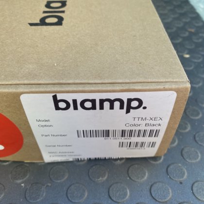 Biamp TTM-XEX Black- Beam Tracking Microphone - Table Top Style