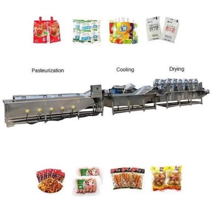 Customize Continuous Pasteurization Line Automatic Water Immersion Type ...