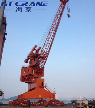 Port jib crane offshore pedestal portable crane level luffing portal ...