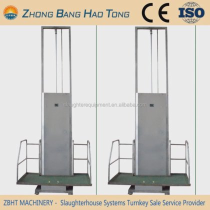 Hydraulic elevator lift platform beef processing lifting work platform ...