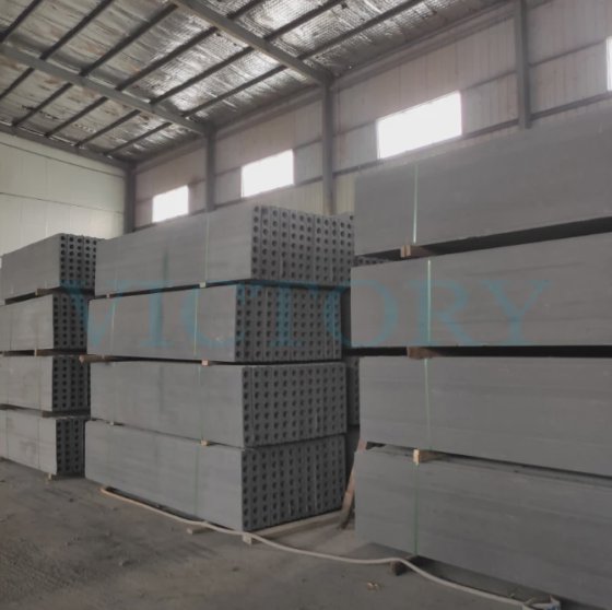 Precast concrete hollow core wall panel machine in Zhengzhou, Henan, China